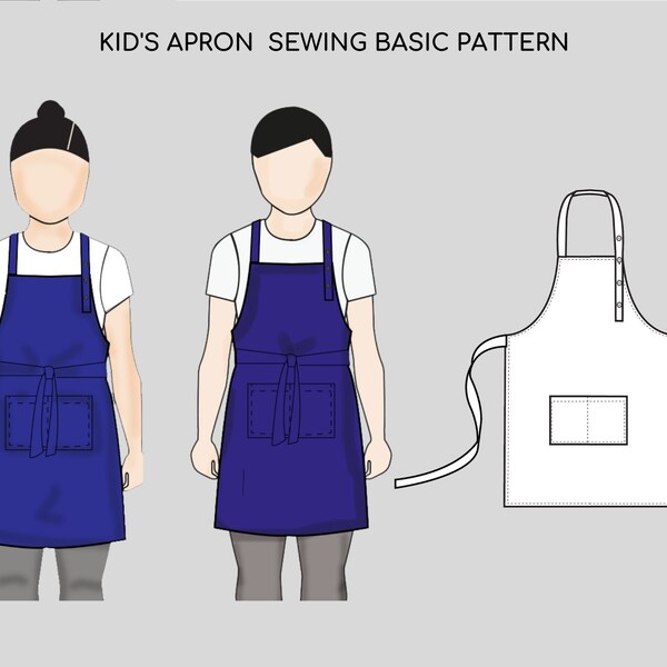 Kids Apron Pattern - Etsy