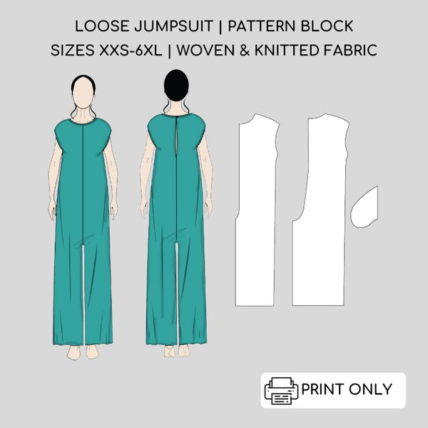 Loose Jumpsuit - Etsy