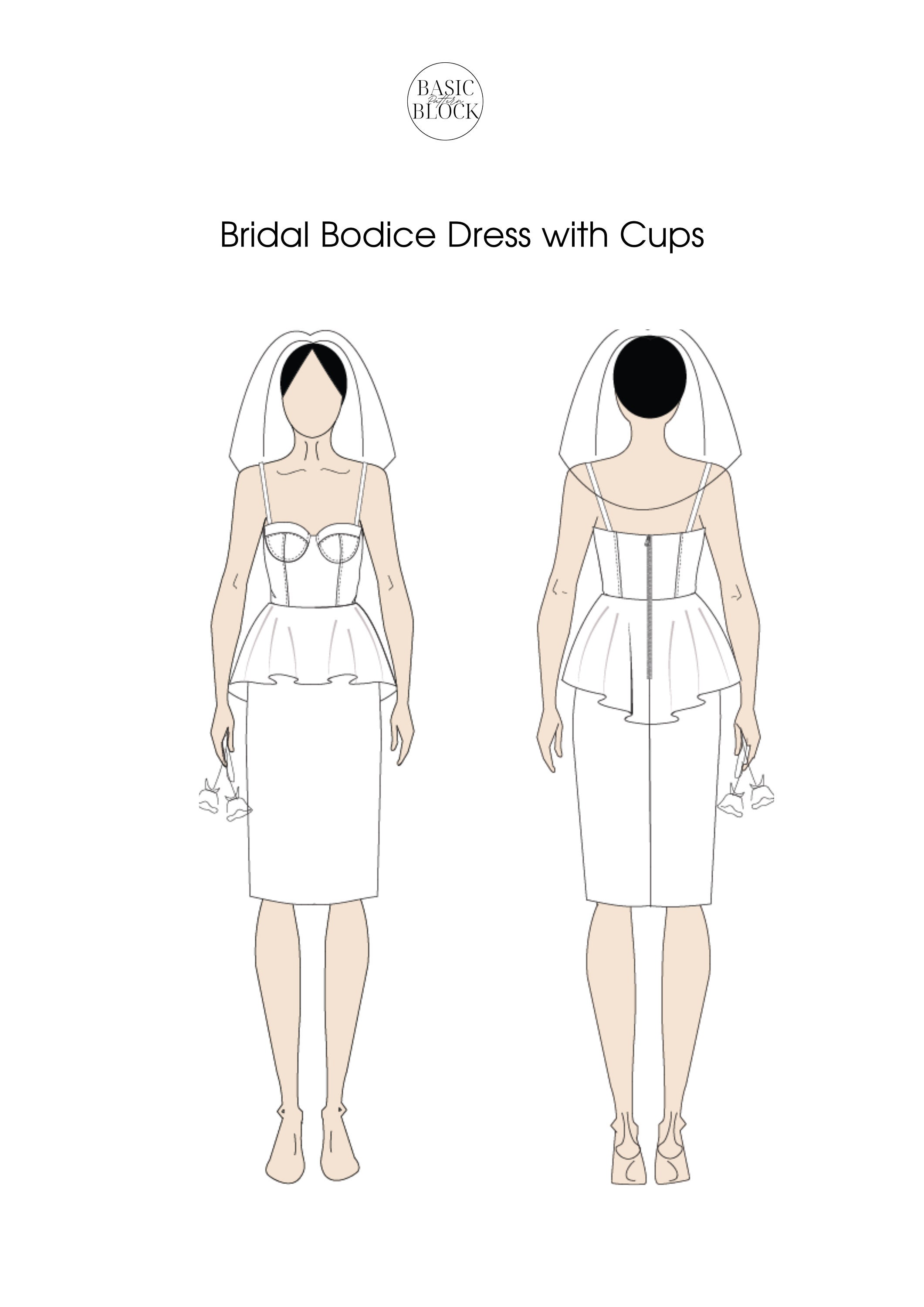 Bridal Corset Dress Pdf Sewing Pattern Digital Bridal Dress - Etsy ...