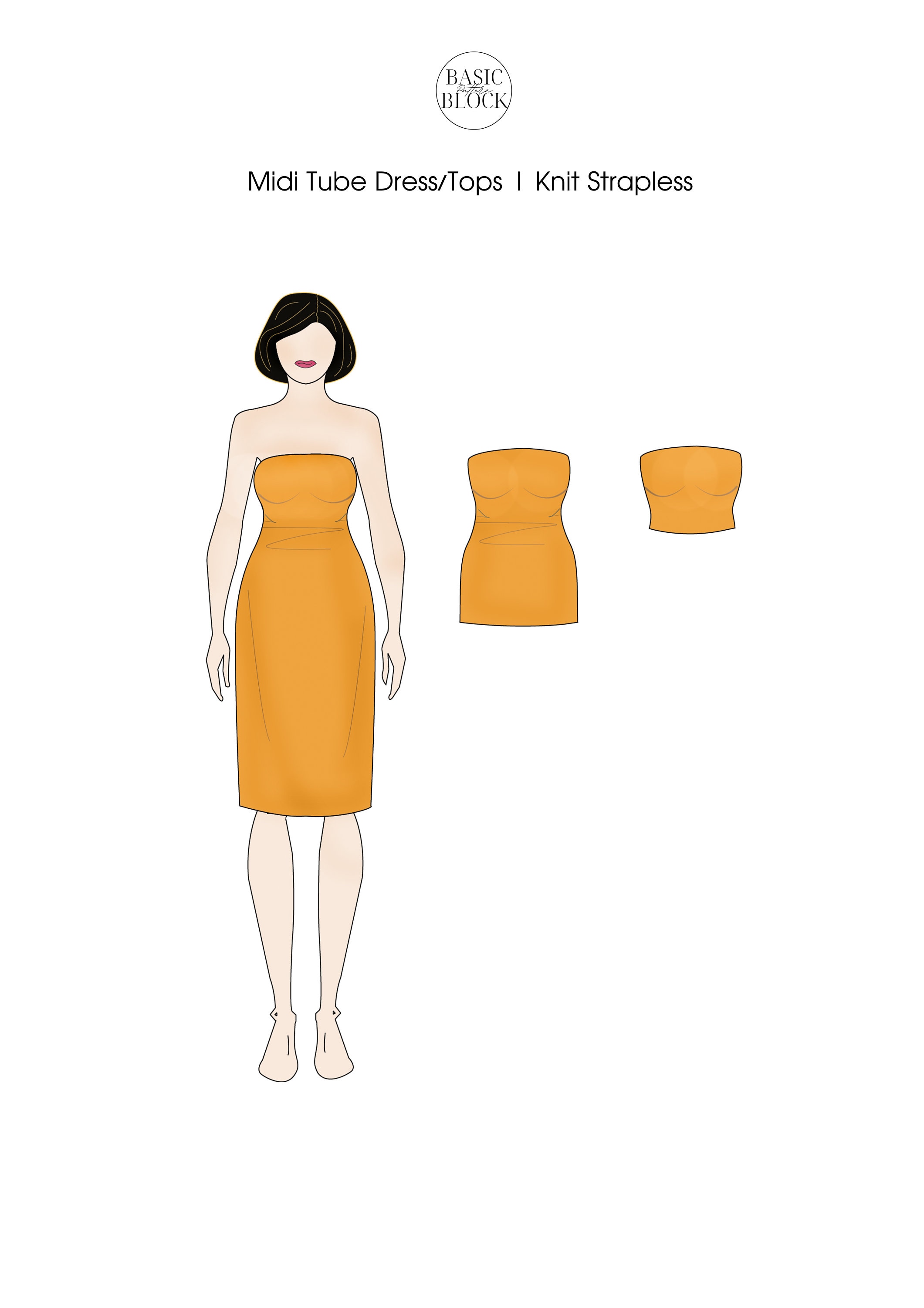 Strapless Tube Dress Pattern