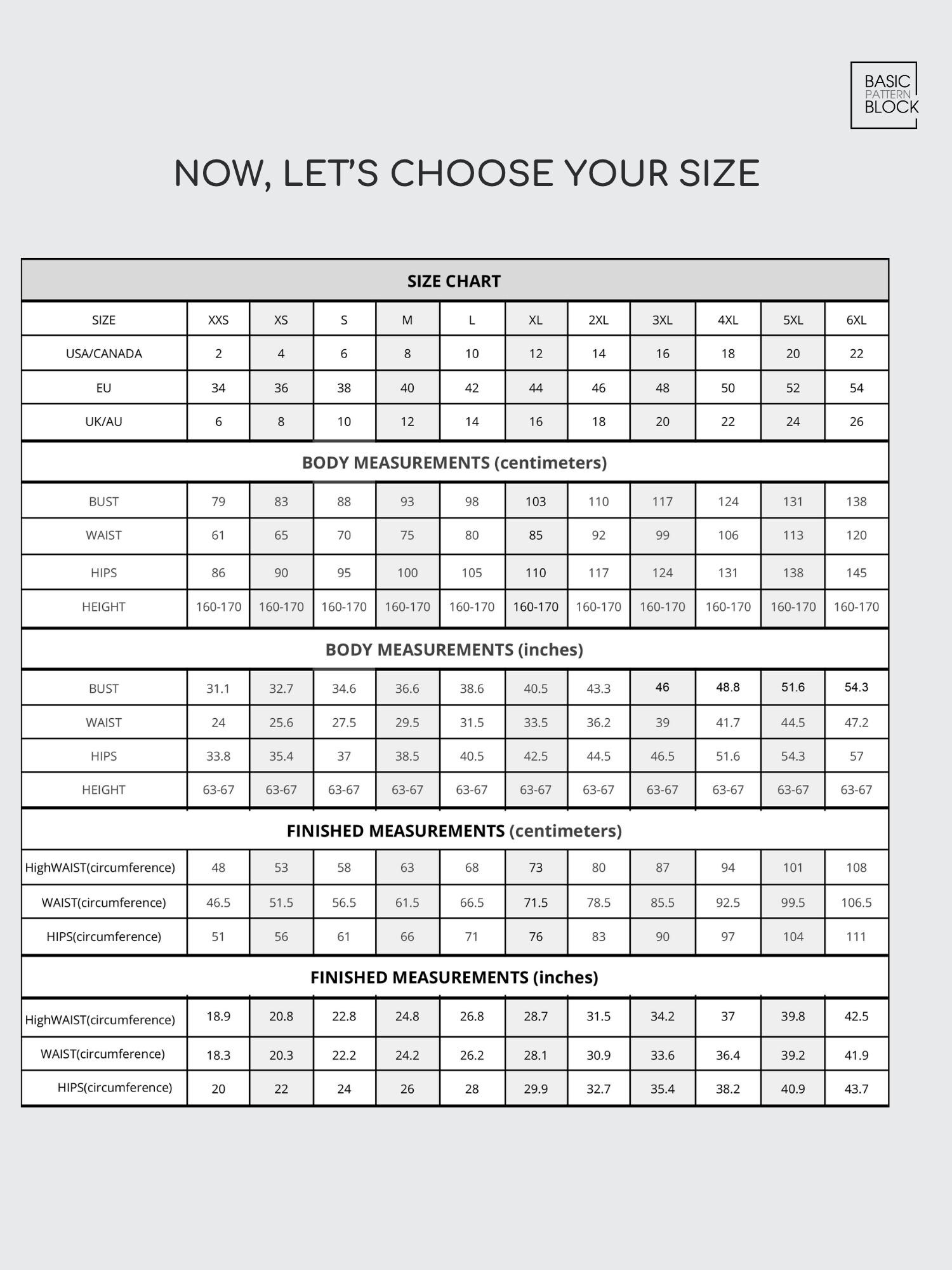 Shapewear Sewing Pattern Block: High Waist Bodysuit, Swimsuit, Yoga ...