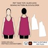 Pdf Girls Bodice Sewing Pattern Block, Basic Girls Pattern Block, Kids ...