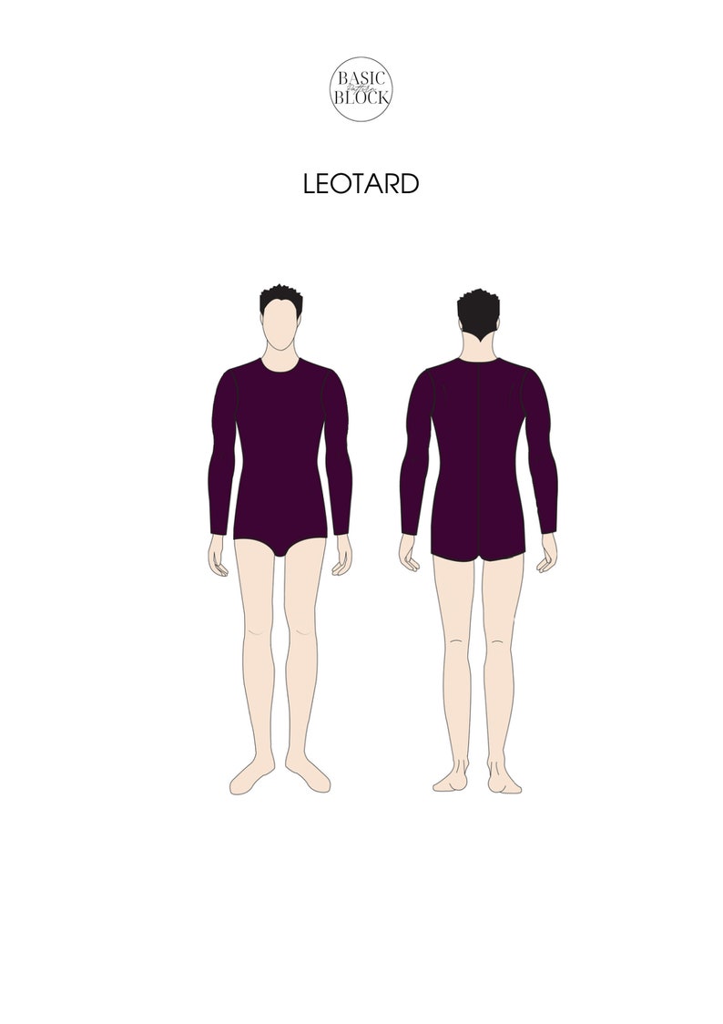 Men's Bodysuit Sewing Pattern Pdf Dance Leotard Catsuit - Etsy