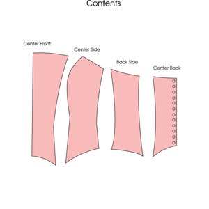 Pdf Strapless Bodice/corset Pdf Sewing Pattern, Bustier Top Sewing ...