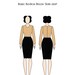 Basic Bodice/torso Pdf Sewing Pattern Sloper/block | Basic Block With ...