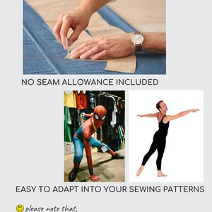 Men's Catsuit Sewing Pattern Block • Seamless Front Bodysuit (PDF ...