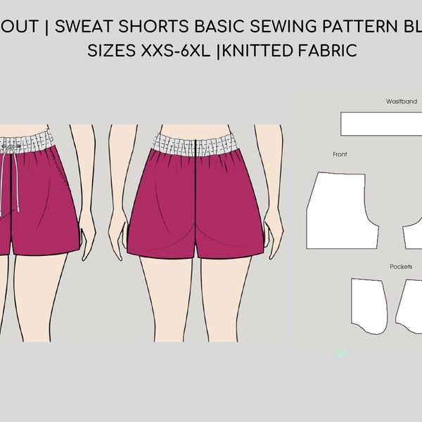 Printable Shorts Pattern - Etsy