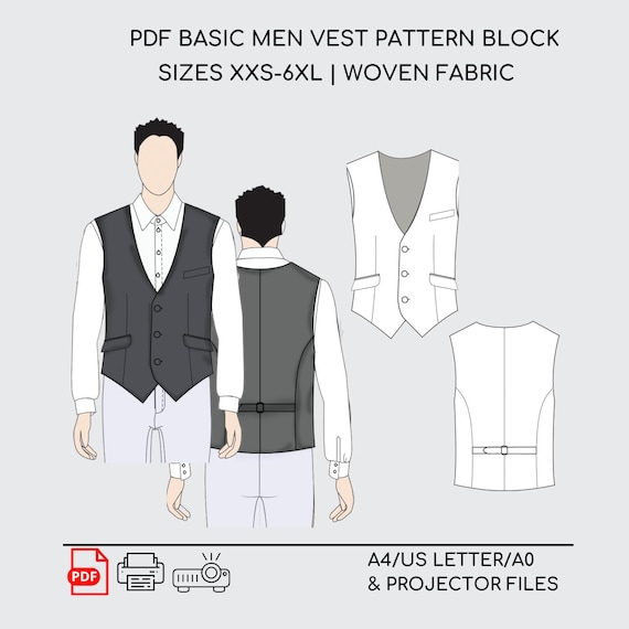 Patrones De Chalecos De Costura Para Imprimir Chaleco Reflectante 753