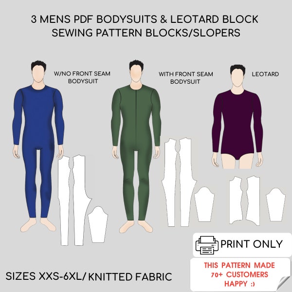 Mens Jumpsuit Pattern - Etsy