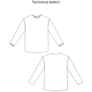 Pdf Men Bodice Sewing Pattern Block/sloper, Men Basic Bodice, Woven ...