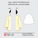 PDF Bell Sleeve Sewing Pattern Block | Sleeve Sewing Pattern | Basic ...