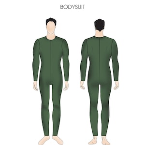 Men's Bodysuit Sewing Pattern, Pdf Dance Leotard, Catsuit | Sewing ...