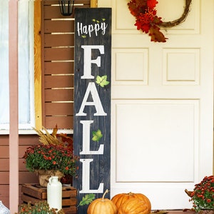 HAPPY FALL PORCH Stencil /cookie Stencils -fall Stencil, Diy Sign, Fall ...