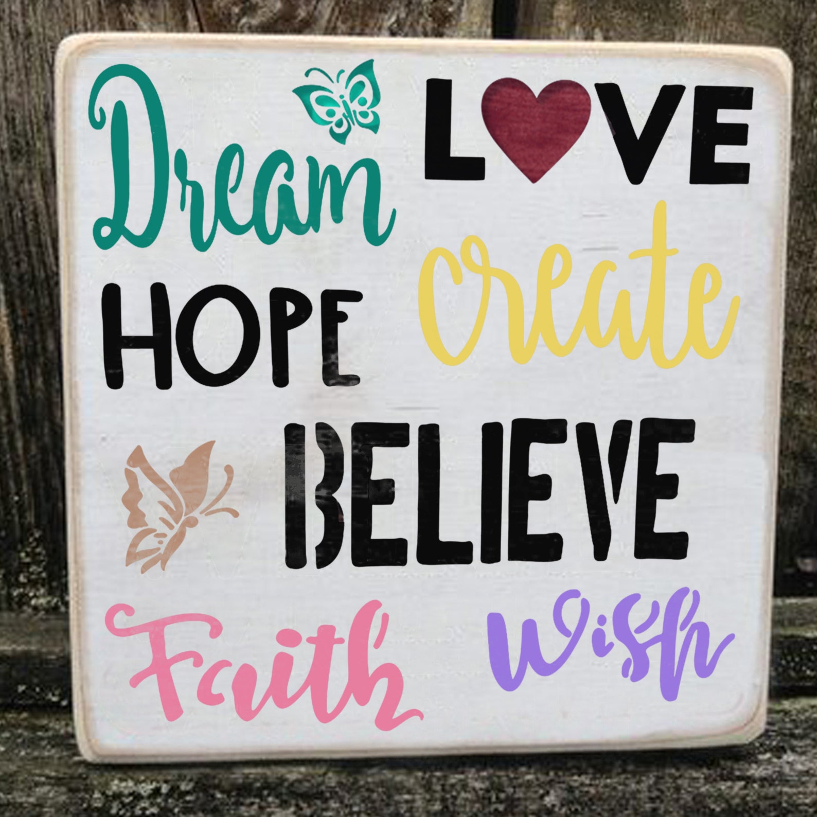 INSPIRATIONAL WORDS STENCIL Diy Home Decor Craft Stencil - Etsy UK
