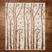 ASPEN TREE Branch Stencil, Reusable Branch Stencil for Art Journaling ...