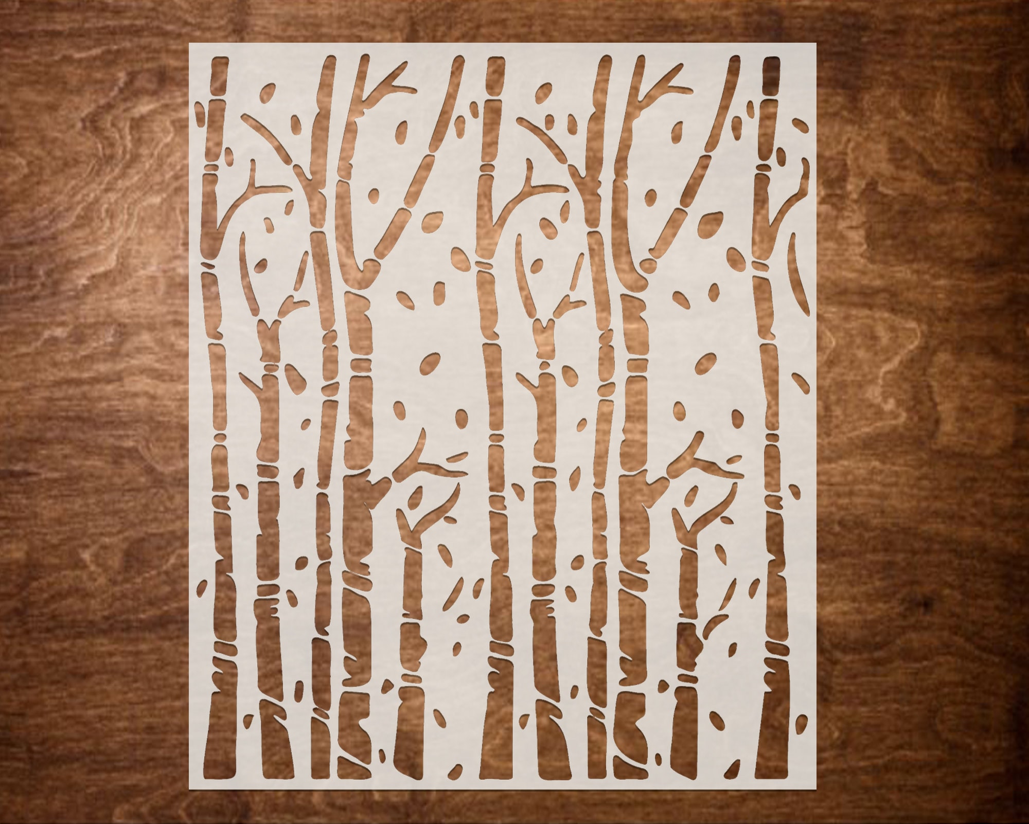 ASPEN TREE Branch Stencil, Reusable Branch Stencil for Art Journaling ...