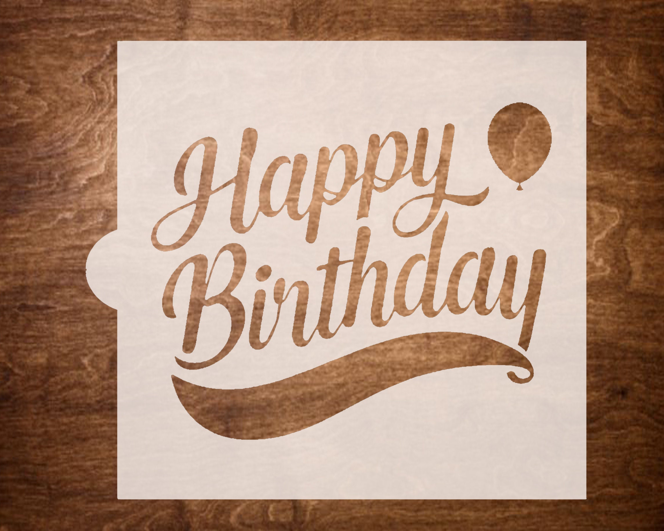 Happy Birthday Cake Stencil Birthday Cake Stencil Diy Stencil Images