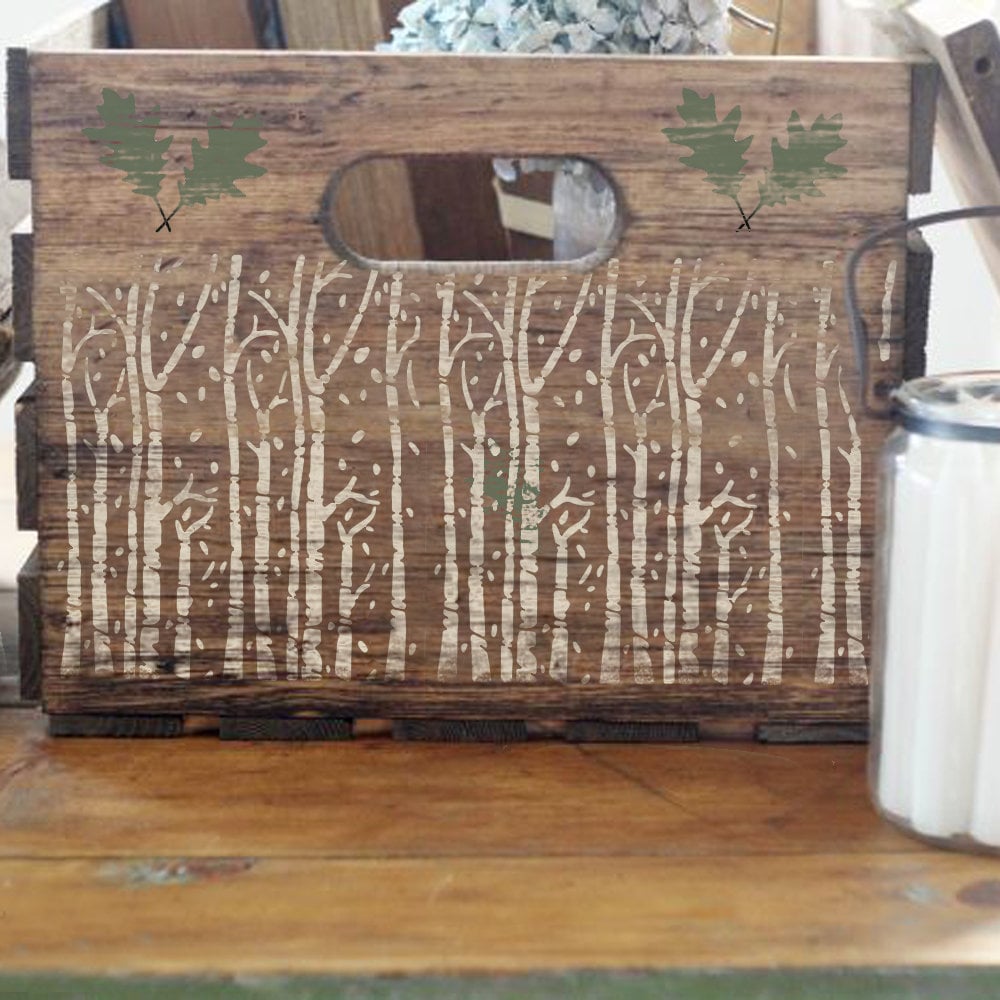 ASPEN TREE Branch Stencil, Reusable Branch Stencil for Art Journaling ...