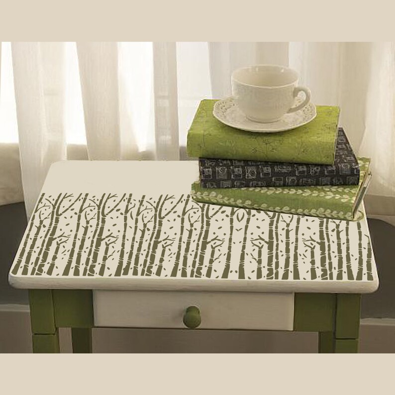 ASPEN TREE Branch Stencil, Reusable Branch Stencil for Art Journaling ...