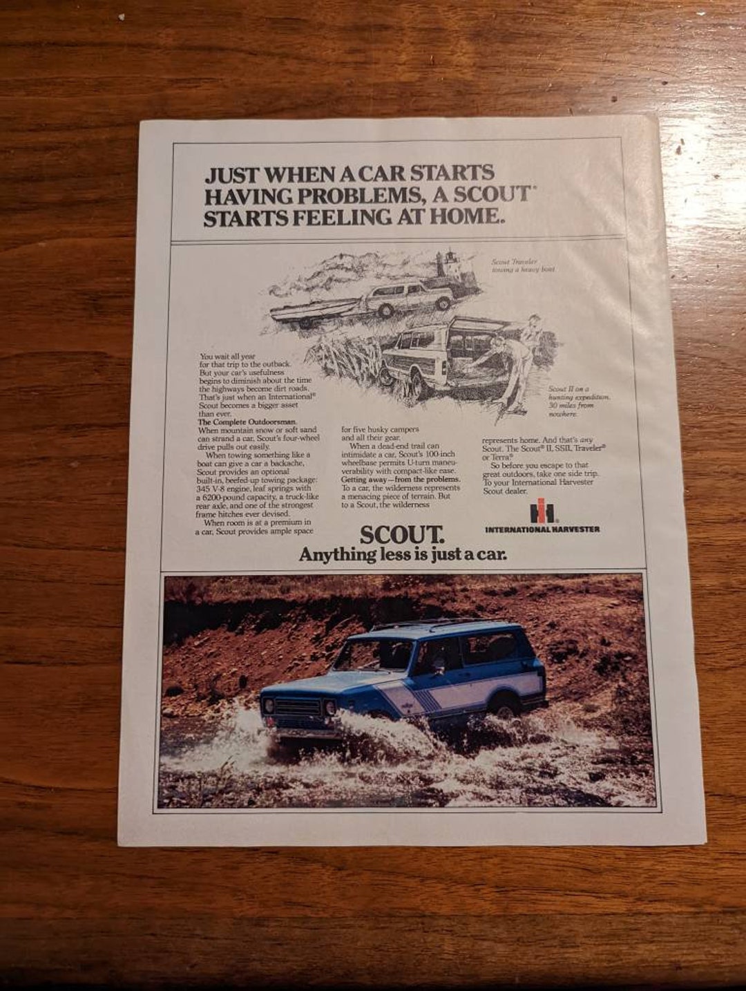 1979 Vintage International Harvester Scout Magazine Ad - Etsy
