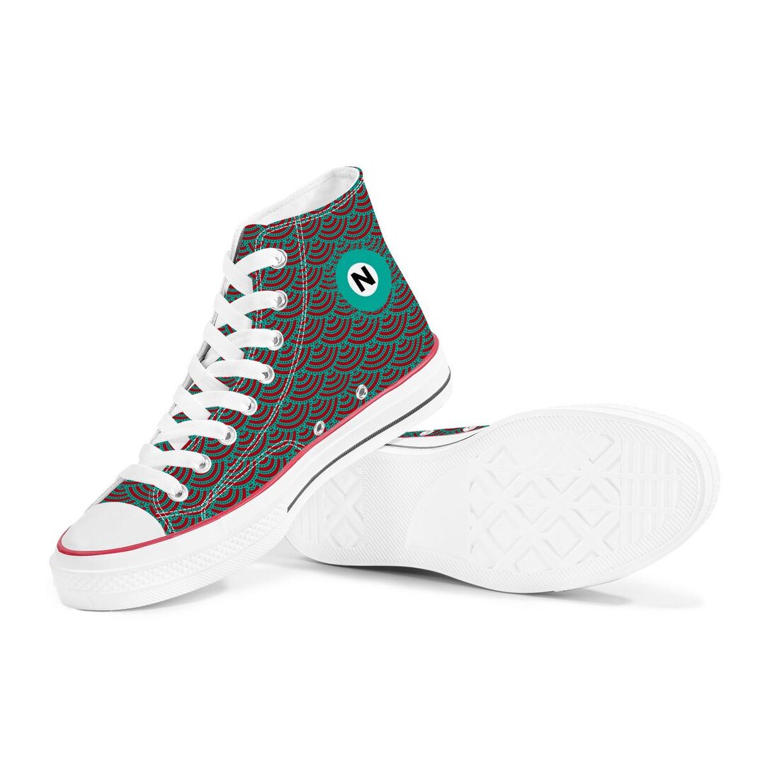 Converse Style Tokyo Metro Namboku Line High Tops - Etsy