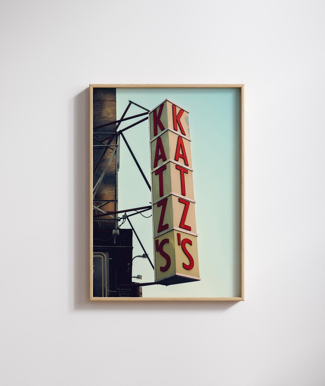 Katz's Delicatessen Sign. Digital Photography Art Print for the Wall ...