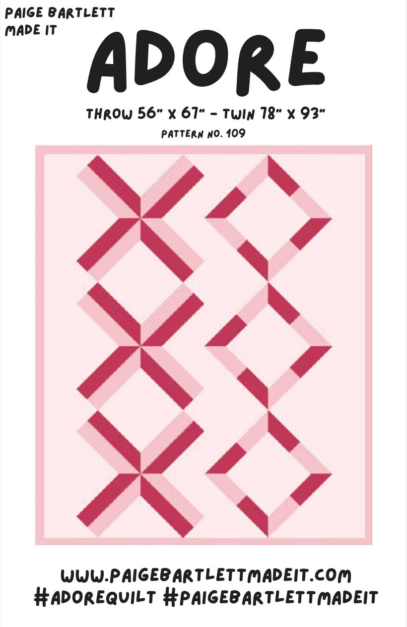Adore Quilt PDF Quilt Pattern - Etsy