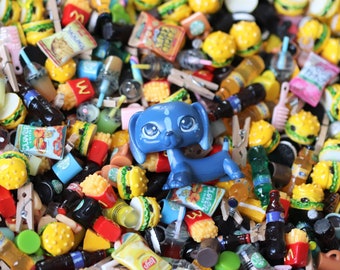 5 Pcs Littlest Pet Shop LPS Surprise Miniatures Dollhouse Food | Etsy