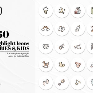 50 BABY Instagram Story Highlight Icons Baby Highlight - Etsy