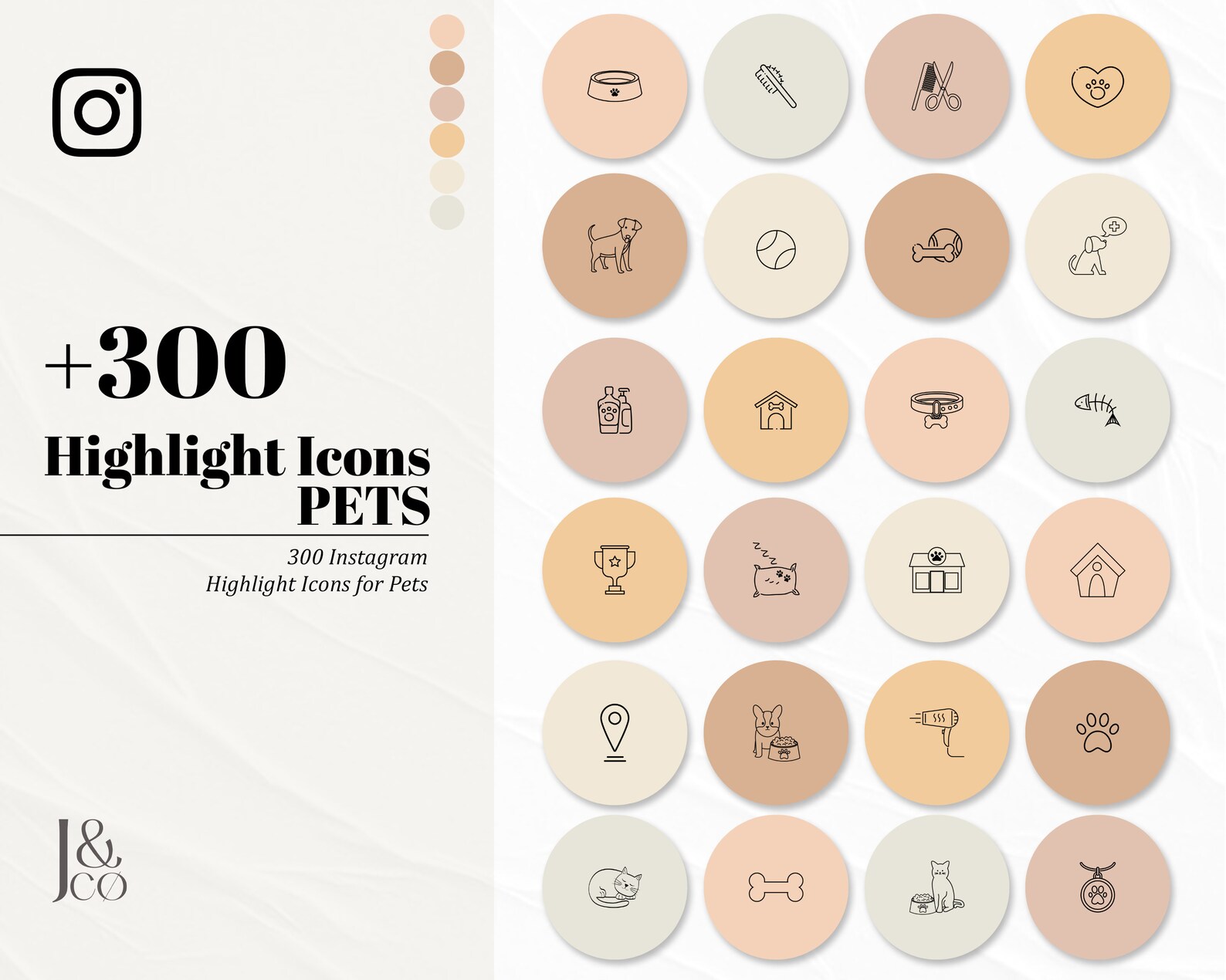 Pets Instagram Highlight Covers Skin and White Instagram - Etsy