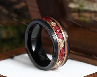 Ruby Wedding Band - Etsy