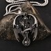 Father's Day Gift/ Christian Serpentine Necklace/ Skeleton Pendant ...