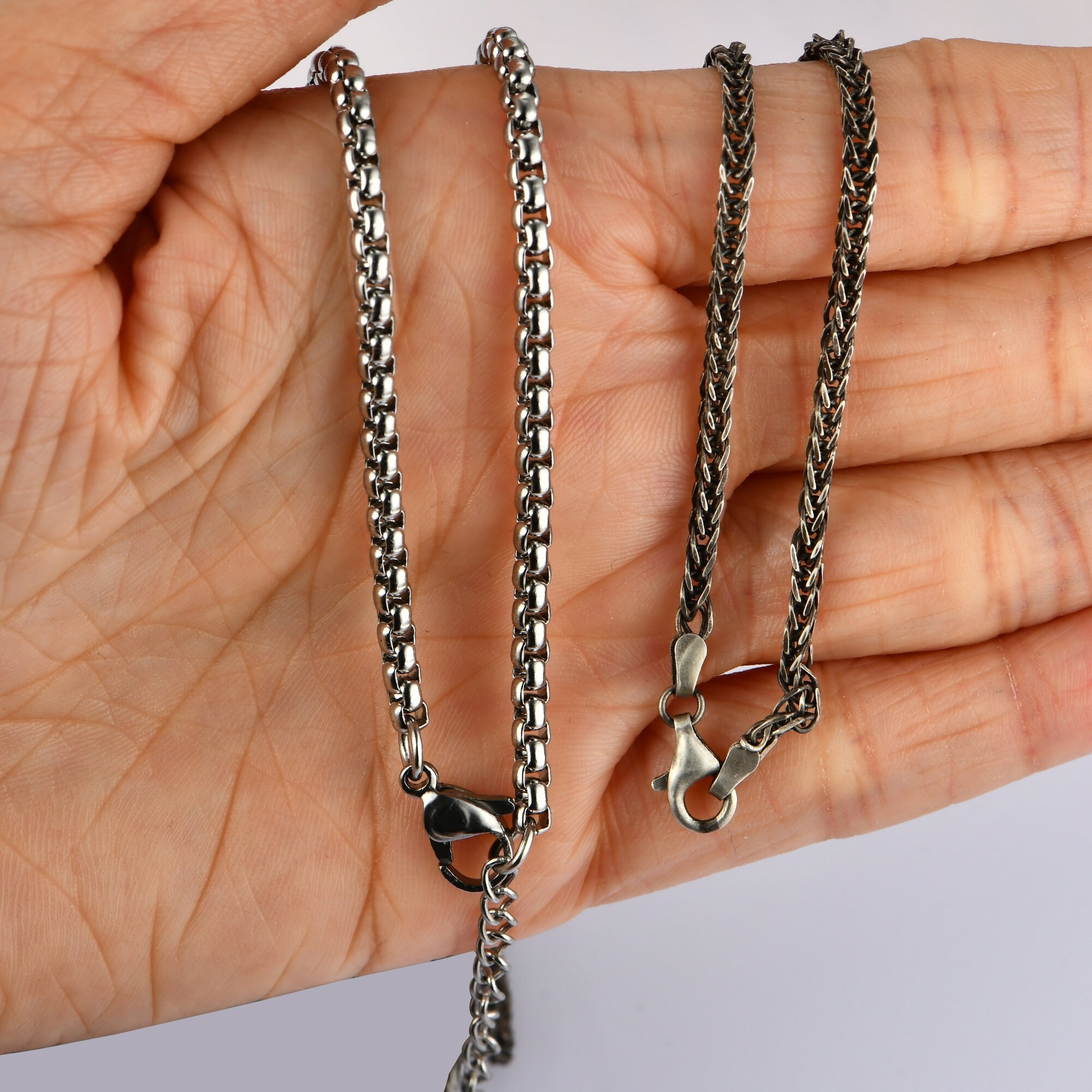 Father's Day Gift/ Christian Serpentine Necklace/ Skeleton | Etsy