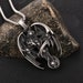 Father's Day Gift/ Christian Serpentine Necklace/ Skeleton Pendant ...