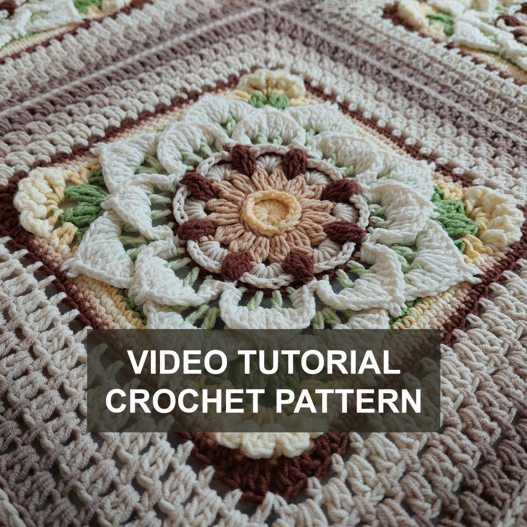 Video Tutorial Crochet Pattern, Video Lessons Plaid Patterns, Afghan ...