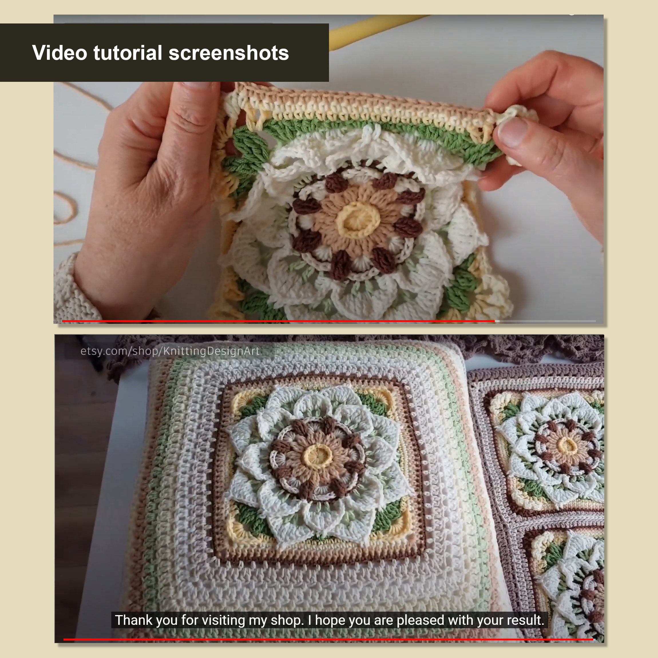 Video Tutorial Crochet Pattern, Video Lessons Plaid Patterns, Afghan ...