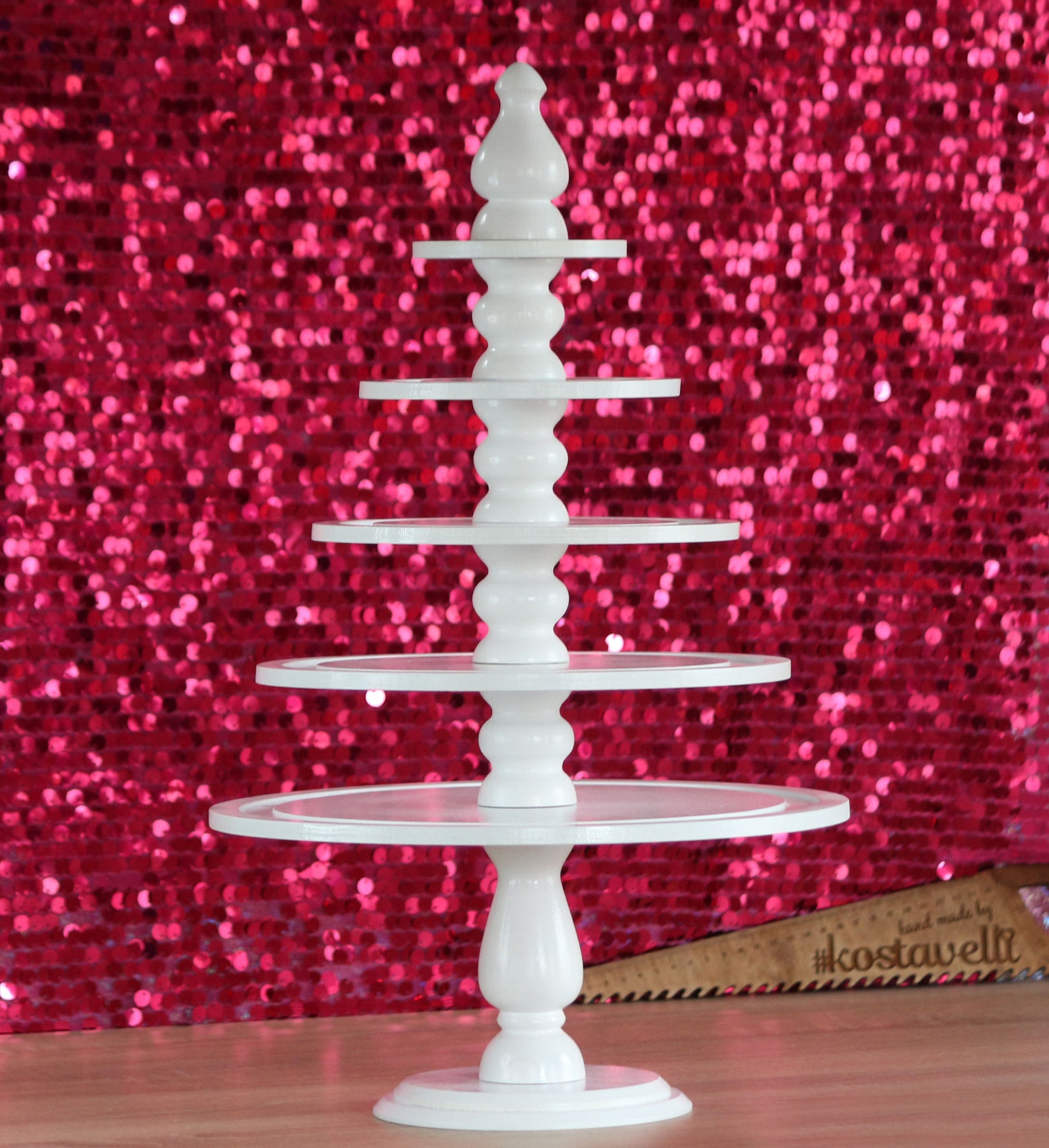 Wood Macaron Tower 5 10 Tier Wood Macaron Stand Wood White - Etsy