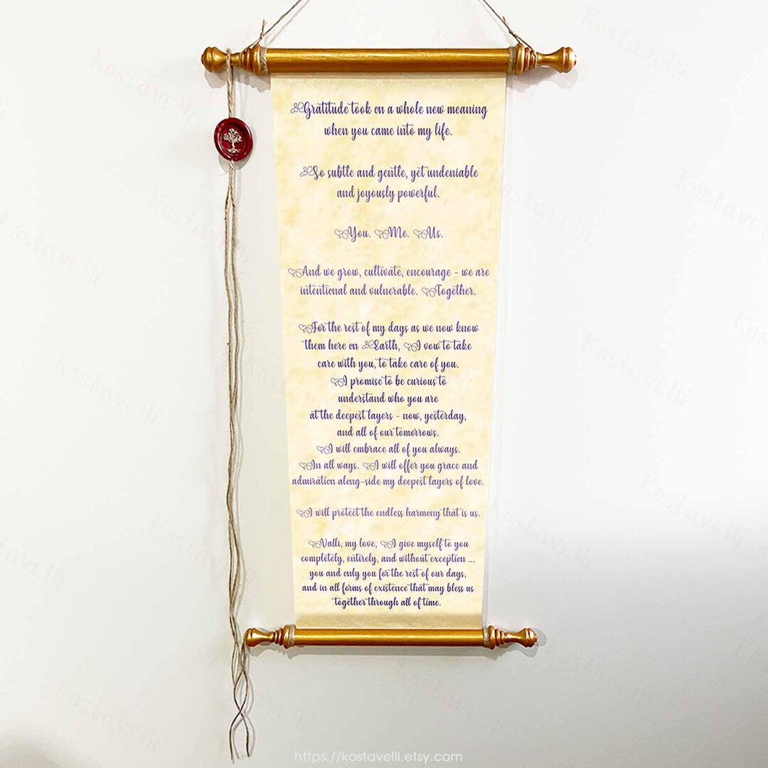 Custom Scroll Text Proof – Digital Mock-up Preview for Personalized ...