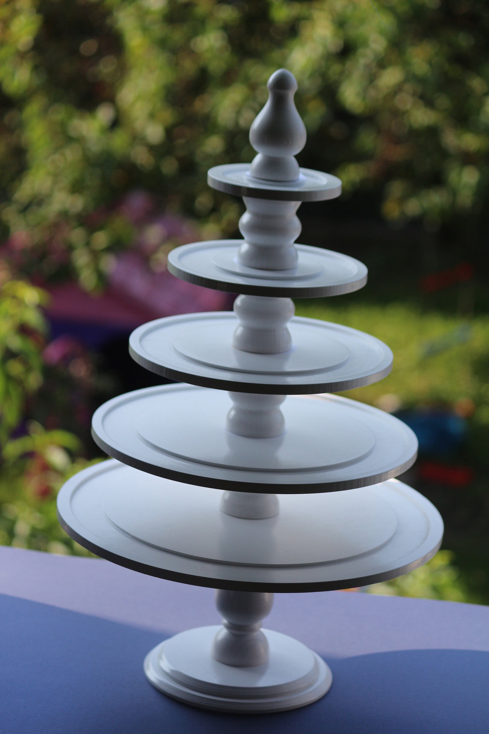 Wood Macaron Tower 5 10 Tier Wood Macaron Stand Wood White - Etsy