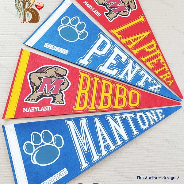 College Triangle Flag - Etsy