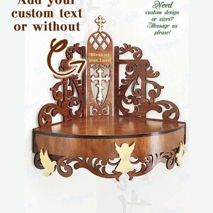 Wooden Corner Altar Shelf Display Christian Catholic Orthodox Home ...