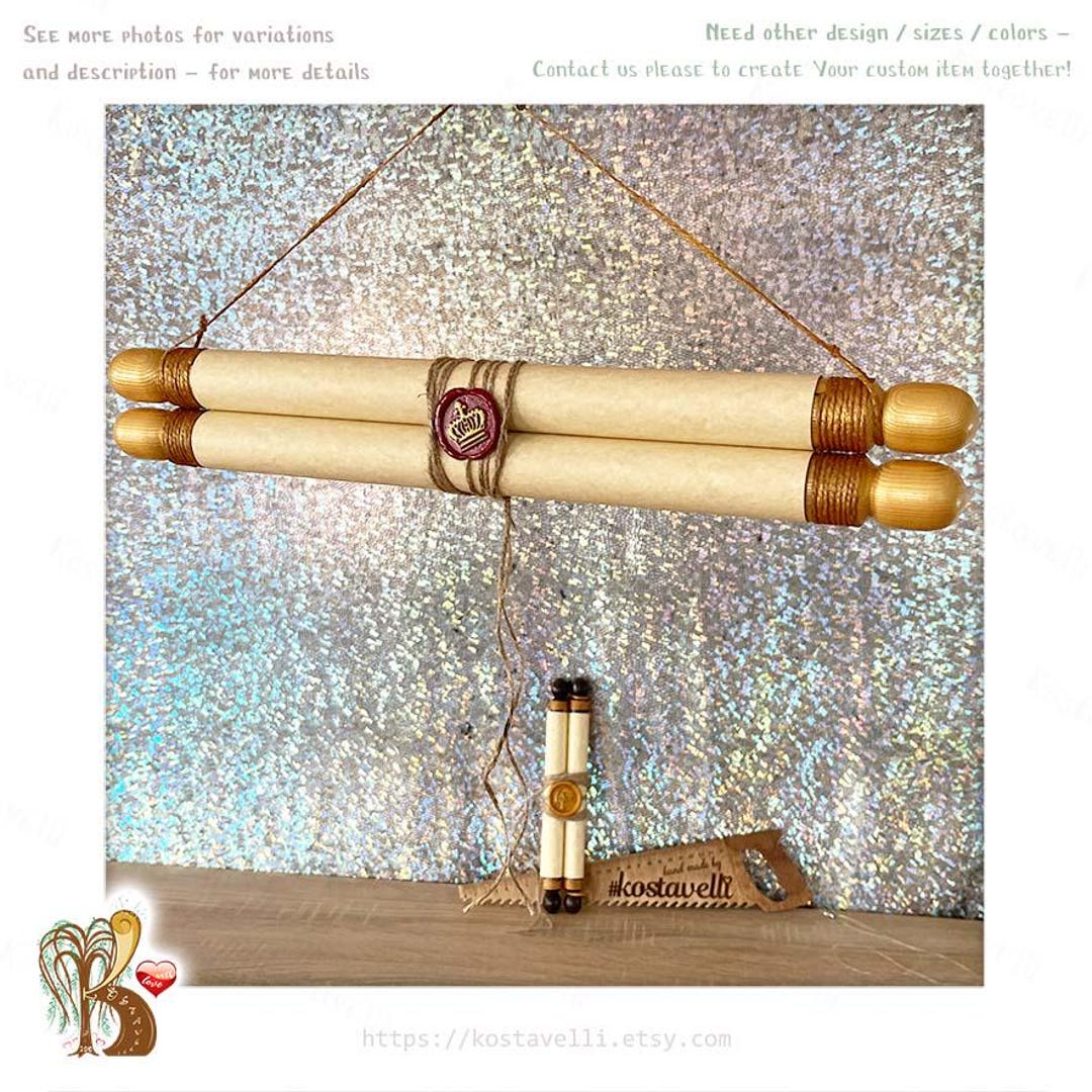 Custom Paper Scroll Anniversary Greeting Gift Paper Scroll Rolled on ...
