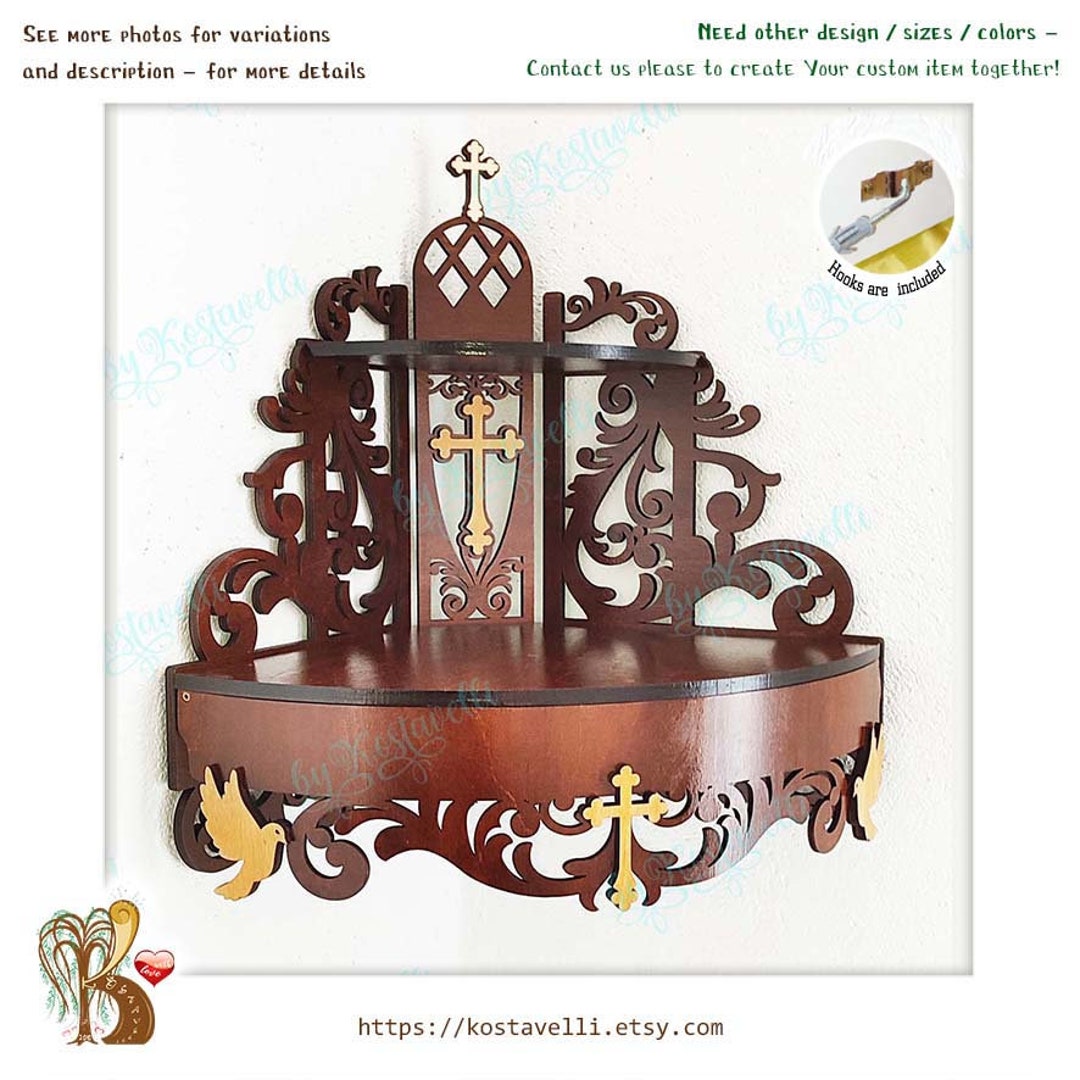 Wooden Home Altar Corner, Altar Walnut Float Display Shelf Temple ...
