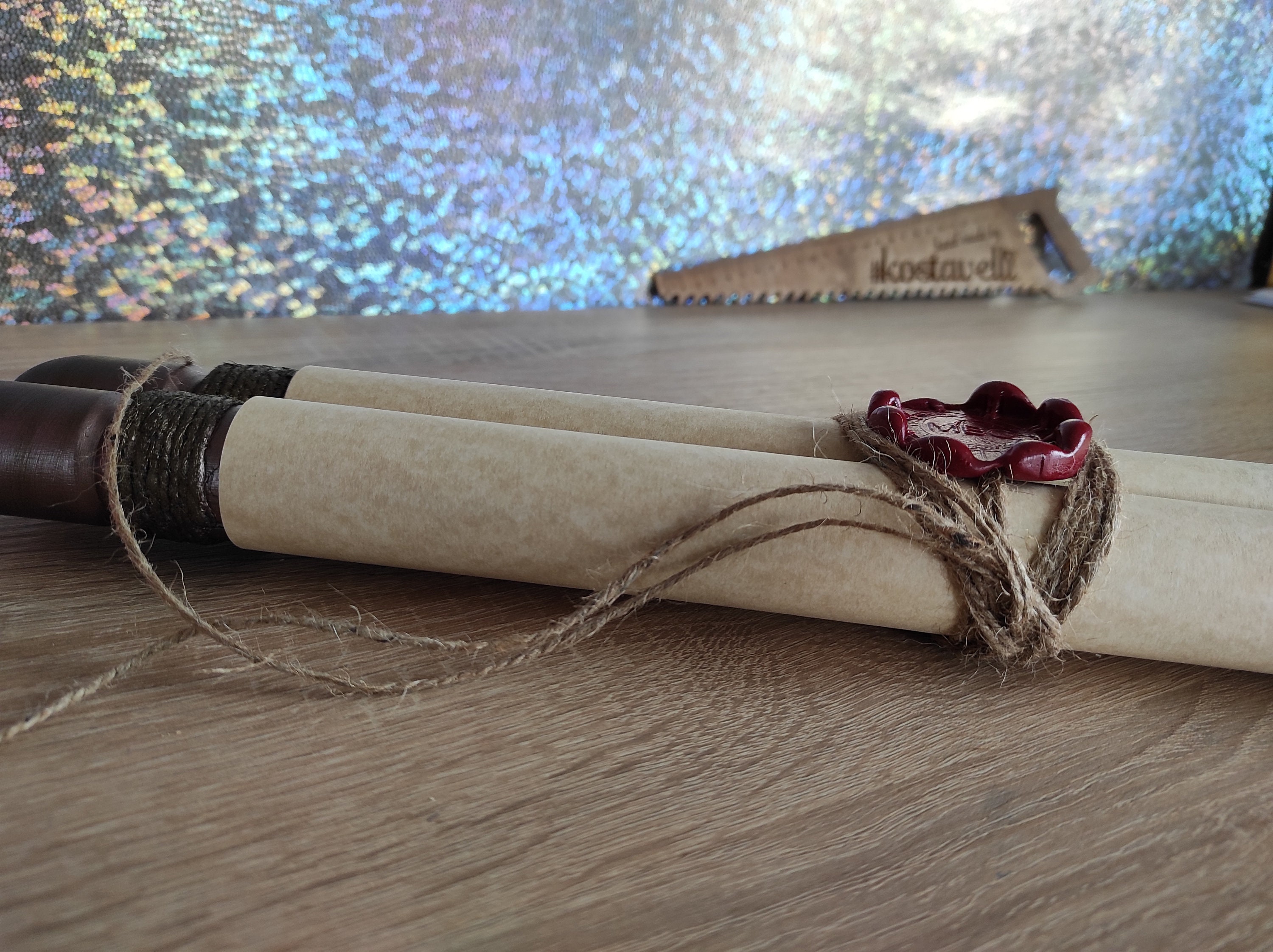 Paper Scroll Rustic Card Personalized Scroll Gift - Etsy UK