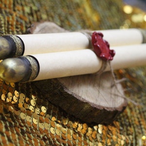 Custom Rolled Scroll Personalized Greeting Paper Scroll Wedding Vows ...