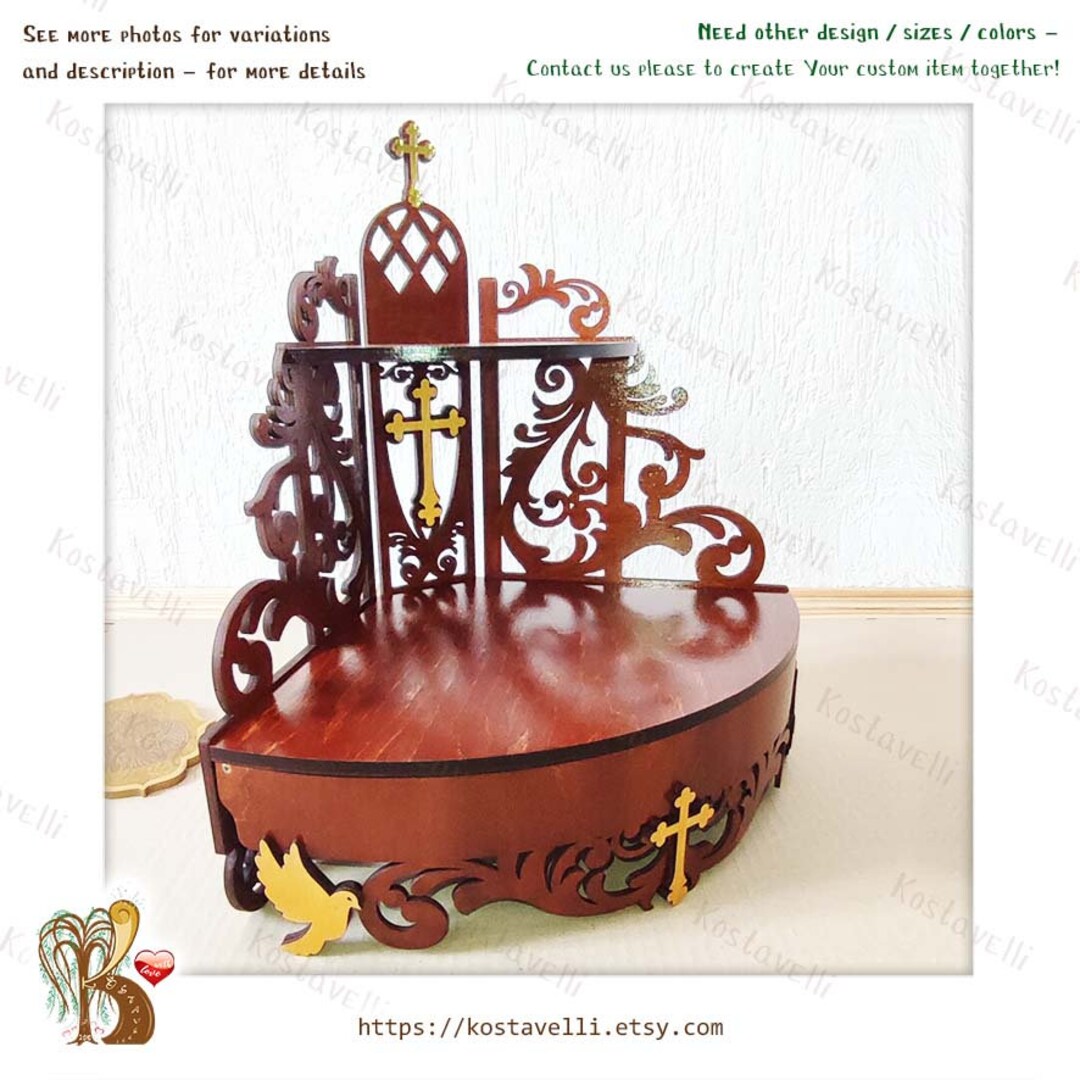 Corner Altar Display Shelf Wooden Home Altar Walnut Float Temple ...