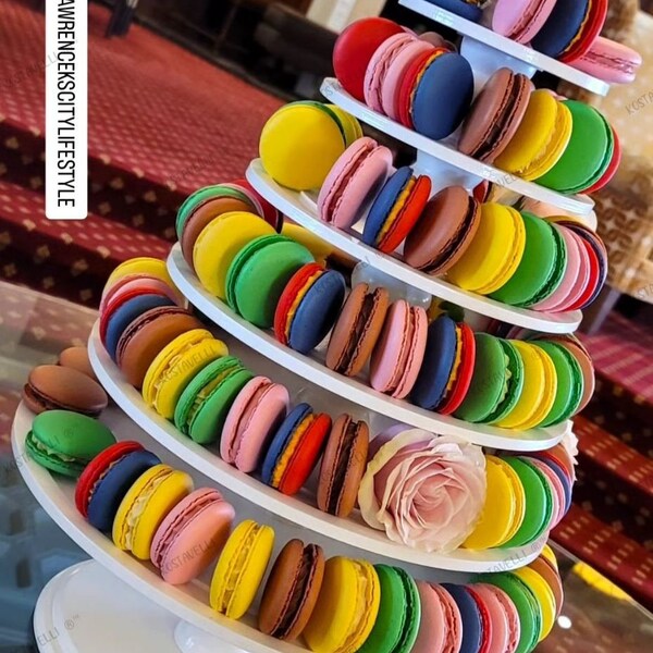 5 Tier Macaron Tower - Etsy