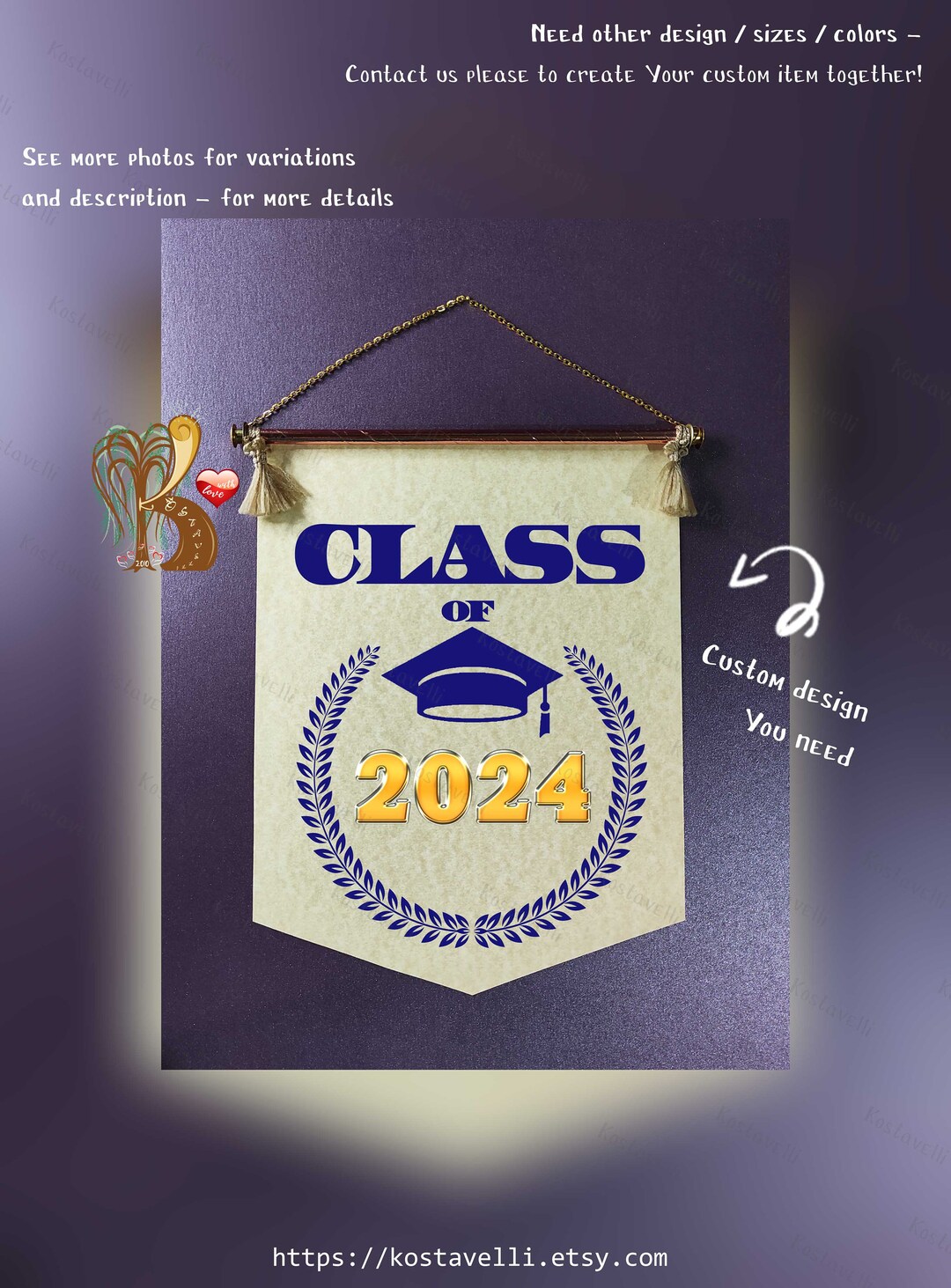 Custom Paper Pennant Flag, Felt Pennant banner triangle Personalized ...