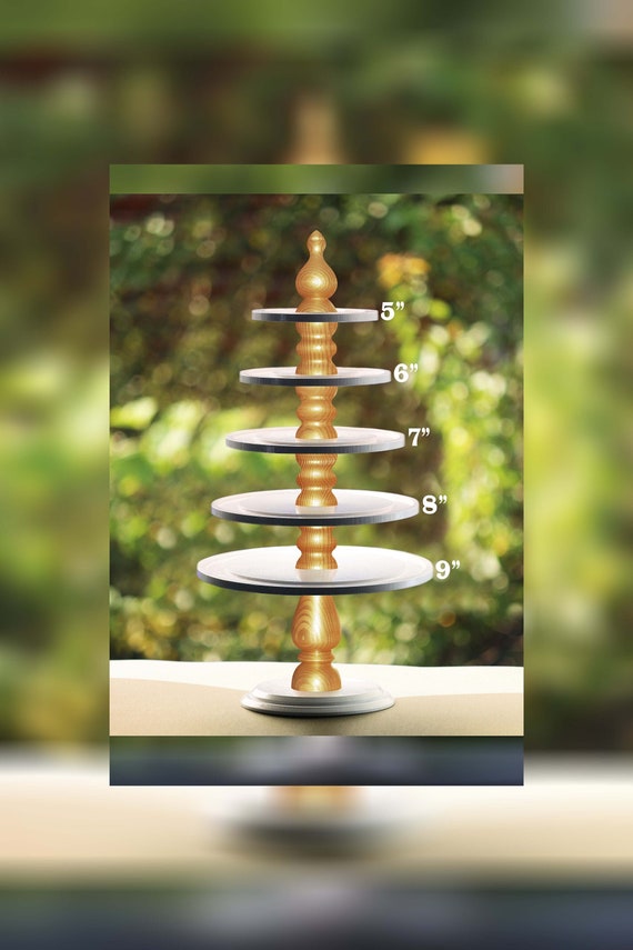 Macaron Tower Wood 5-10 Tiers Stand Treats Holder Dessert - Etsy
