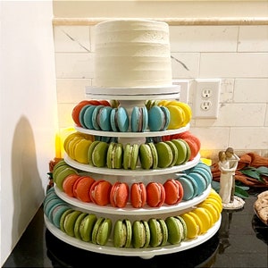 10 Tiers Macaron Tower Wood Cake Stand Dessert Display Treat - Etsy